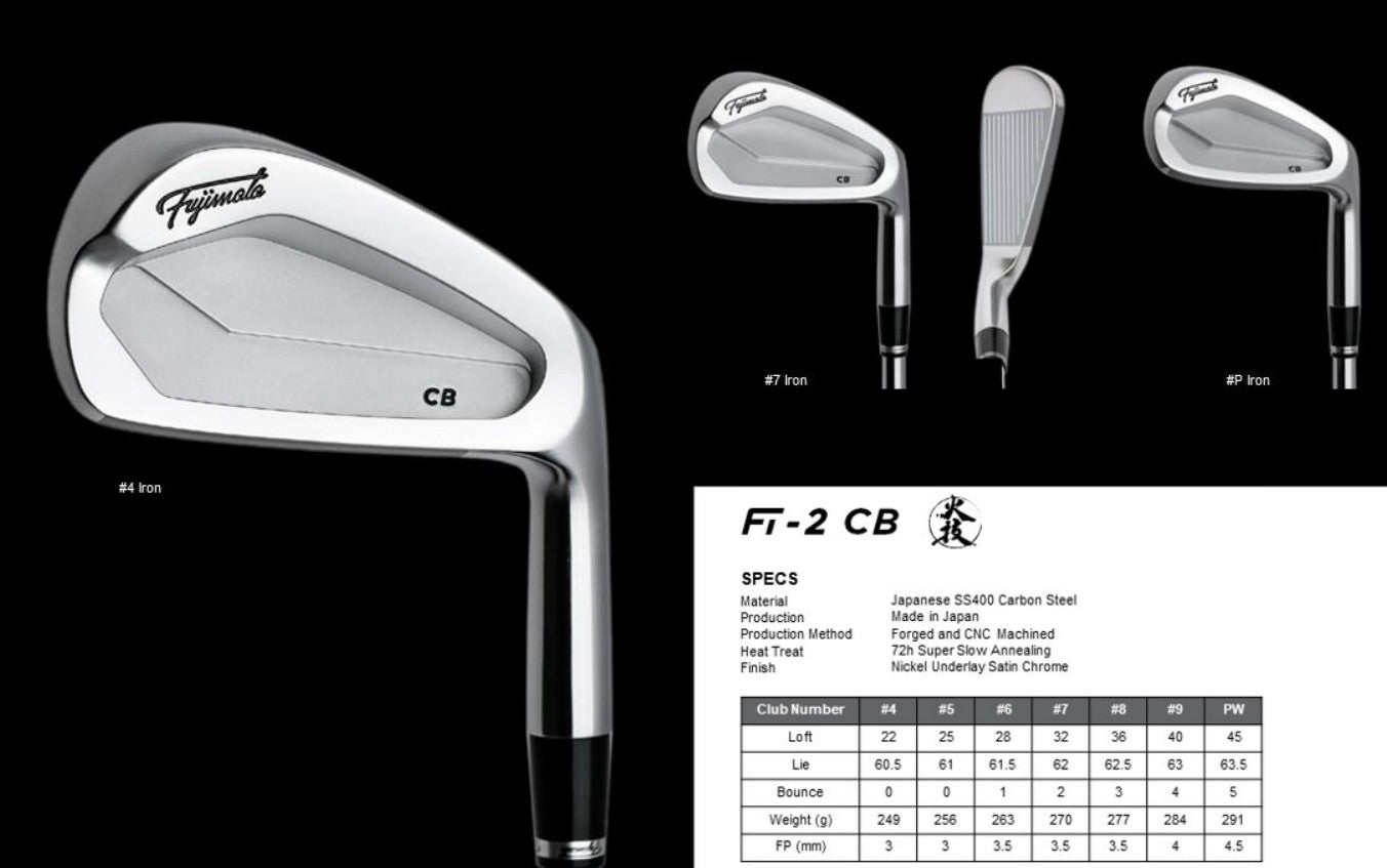 Fujimoto FT-2 CB Custom Iron Set – Aspen Golf Direct